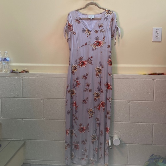 Hayden | Dresses | Hayden Womens Large Rayon Floral Print Maxi Dress ...